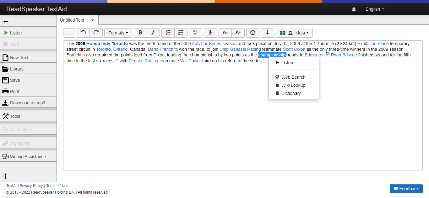 The Complete Guide to the TextAid Literacy Support System - ReadSpeaker